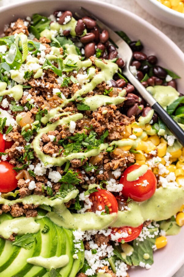 6-Ingredient Poblano Crema (For Tacos & Salads!) - Well Seasoned Studio