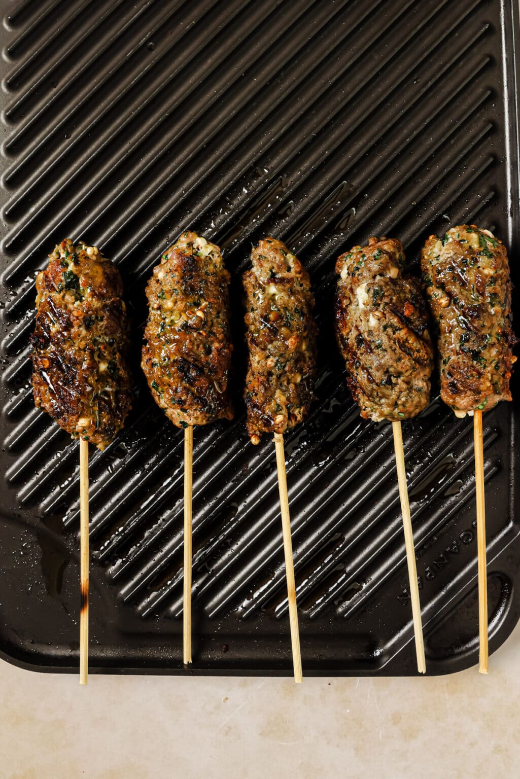 Juicy Grilled Ground Lamb Kebabs - Well Seasoned Studio