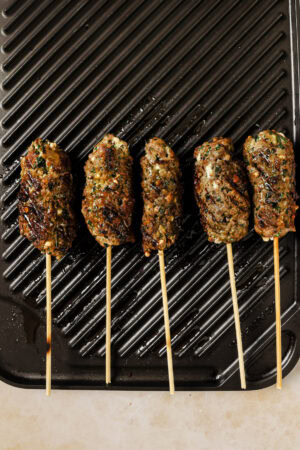 Juicy Grilled Ground Lamb Kebabs - Well Seasoned Studio
