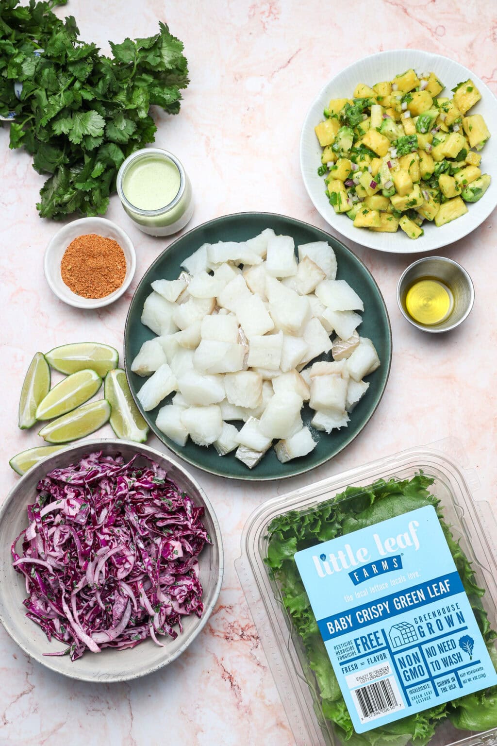 Air Fryer Fish Taco Salad Bowls - Well Seasoned Studio