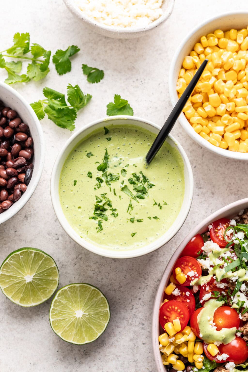 6-Ingredient Poblano Crema (For Tacos & Salads!) - Well Seasoned Studio