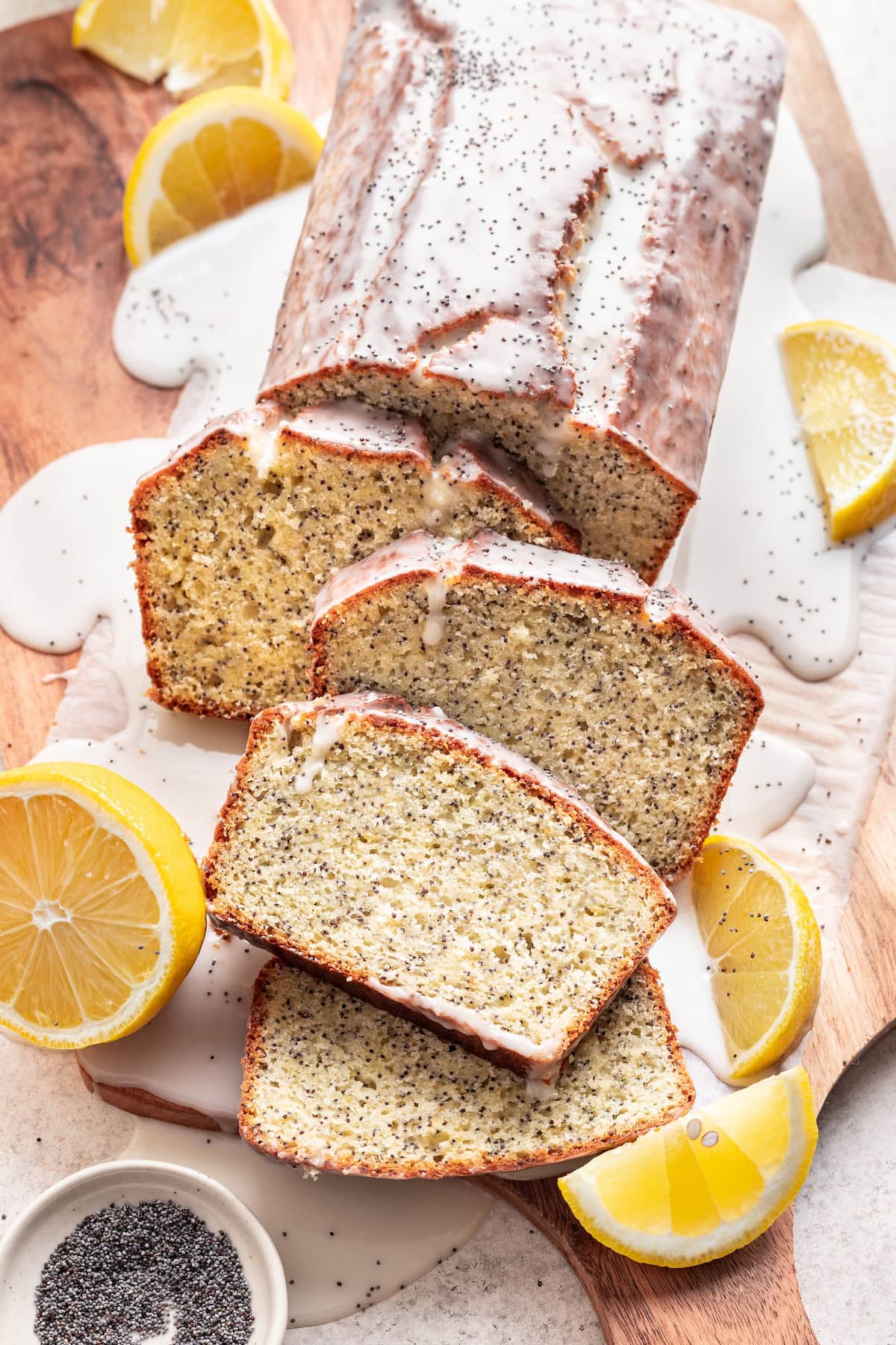 Lemon Poppy Seed Loaf (Crisp Exterior & Lemon Glaze!) - Well Seasoned ...