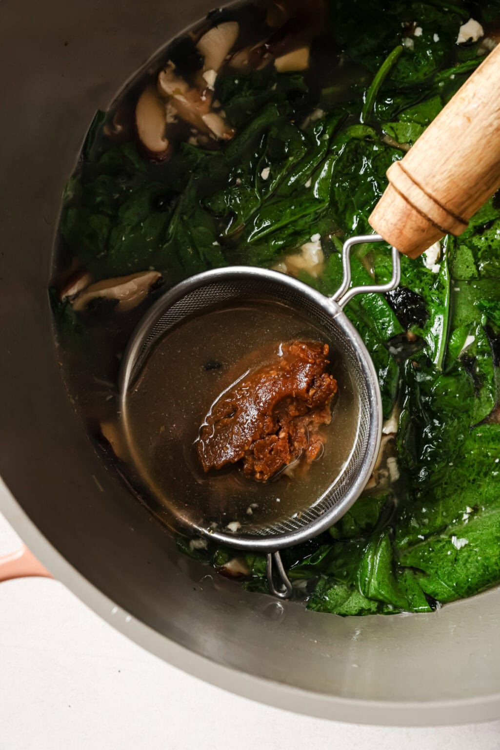 Miso Soup with Mushrooms - Well Seasoned Studio