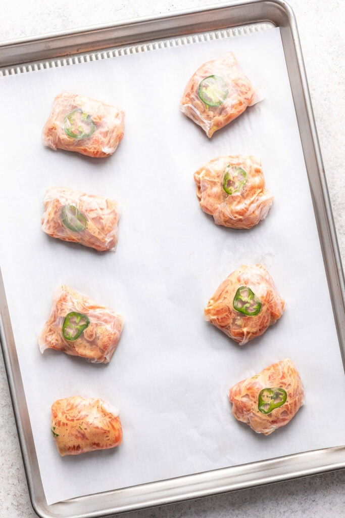 Crispy Rice Paper Roll-Ups with Salmon - Well Seasoned Studio