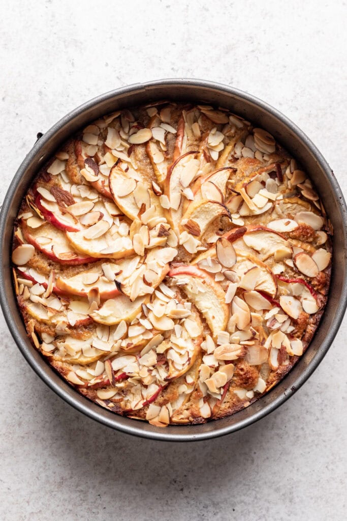 Impossibly Easy French Apple Almond Cake - Well Seasoned Studio