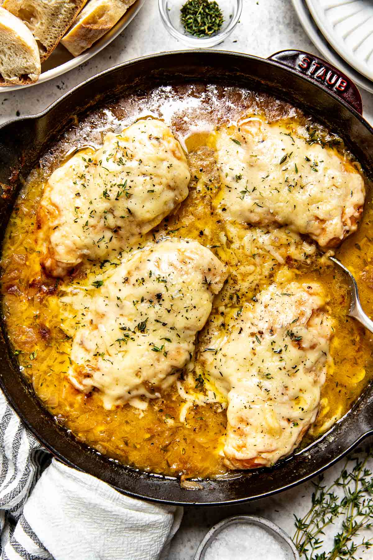 Cheesy French Onion Chicken with Gruyère - Well Seasoned Studio