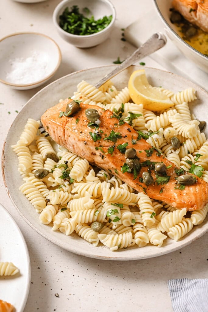 20-Minute Pan-Seared Salmon Piccata - Well Seasoned Studio