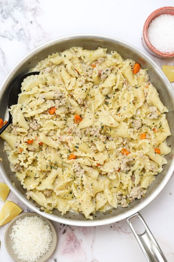 Creamy White Bolognese Sauce For Pasta - Well Seasoned Studio