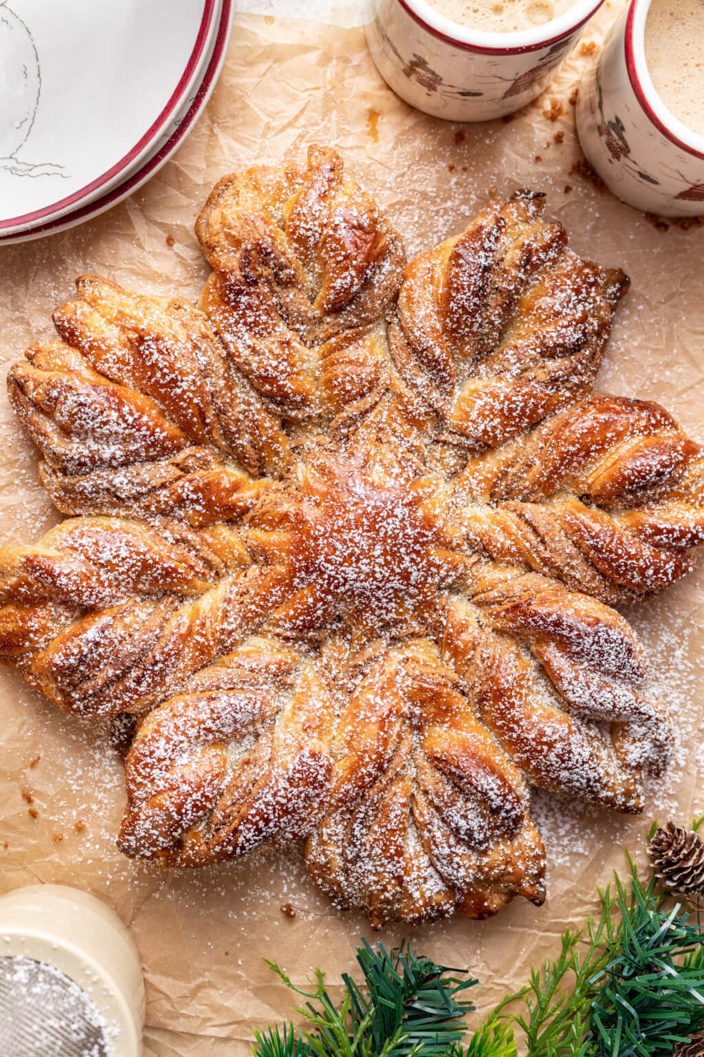 Easy Cookie Butter Puff Pastry Snowflake - Well Seasoned Studio