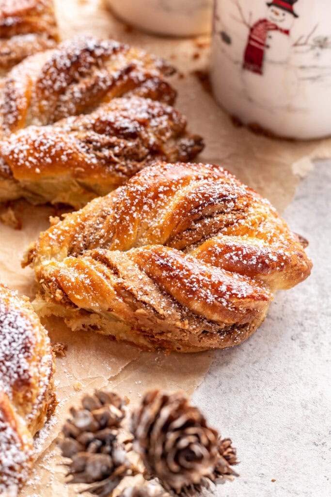Easy Cookie Butter Puff Pastry Snowflake - Well Seasoned Studio