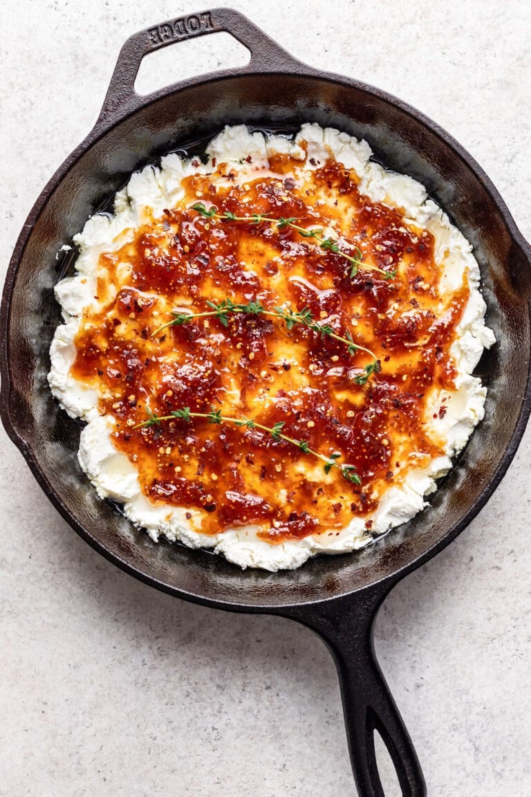 25-Minute Creamy Baked Goat Cheese Dip - Well Seasoned Studio
