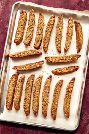 Foolproof Chocolate-Dipped Biscotti with Pecans - Well Seasoned Studio
