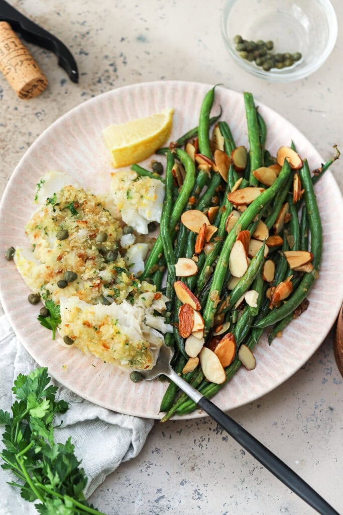 Slow-Roasted Cod with White Wine Butter Sauce - Well Seasoned Studio
