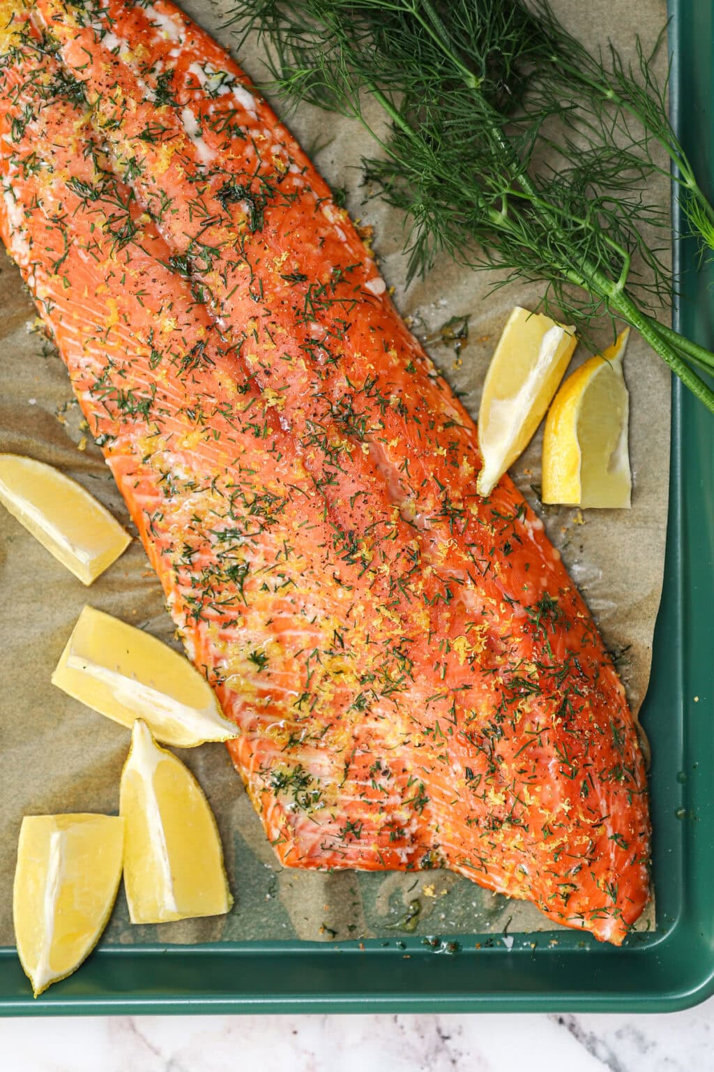 Flaky Oven-Baked Salmon with Lemon & Dill - Well Seasoned Studio