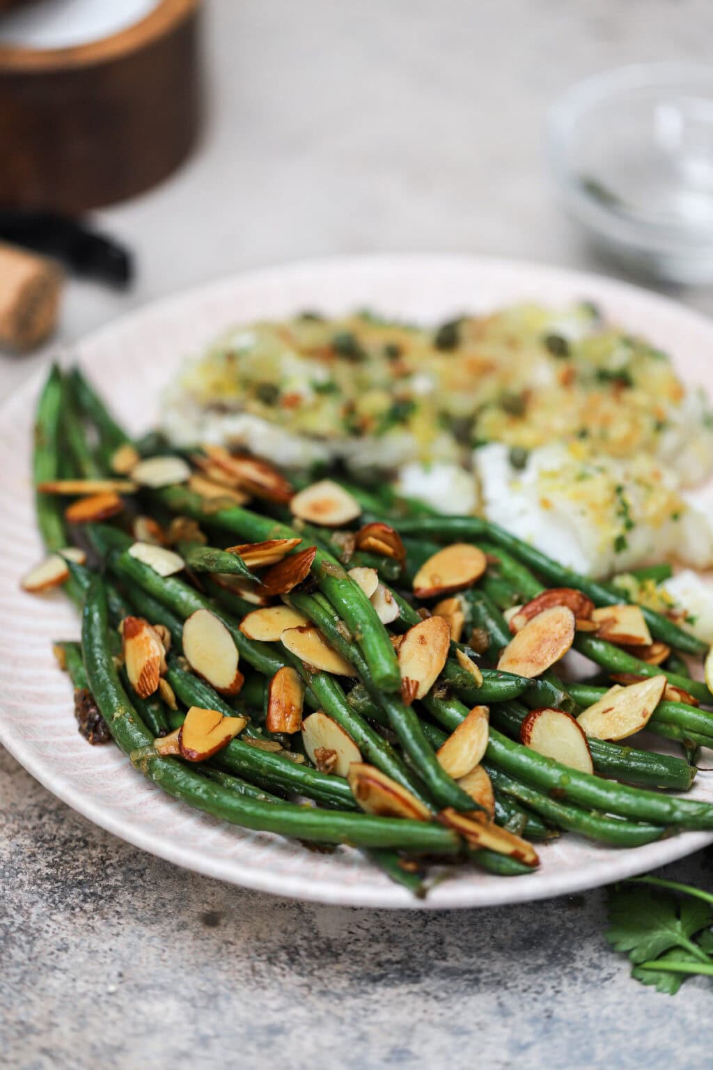 Green Beans Almondine (French Beans with Almonds) - Well Seasoned Studio