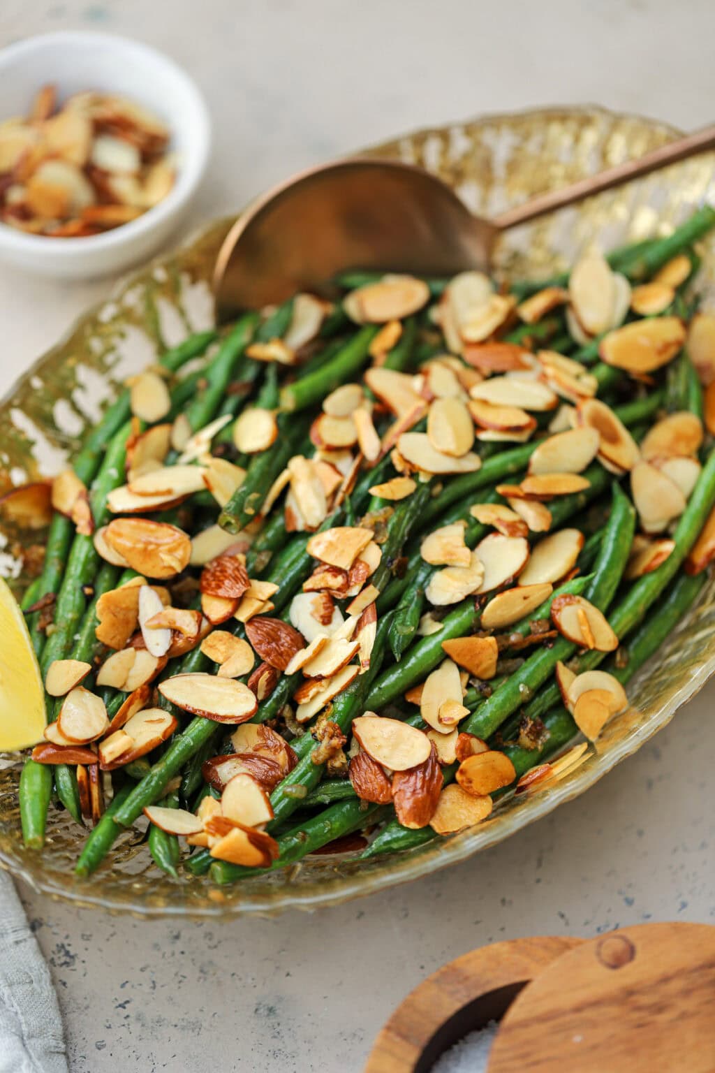 Green Beans Almondine (French Beans with Almonds) - Well Seasoned Studio