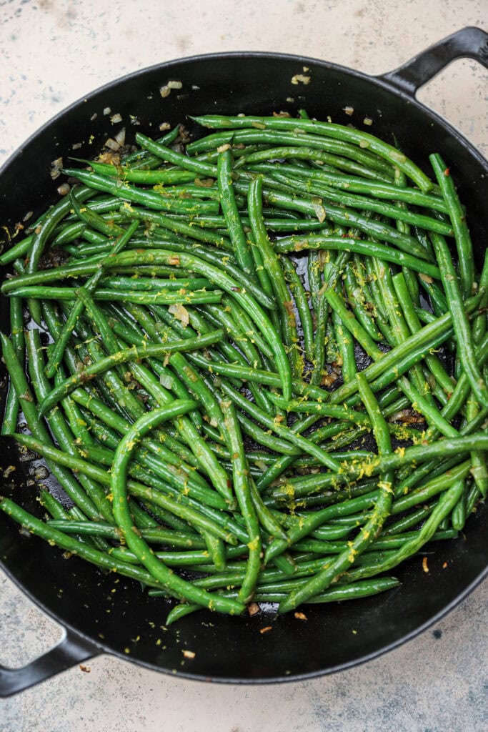 Green Beans Almondine (French Beans with Almonds) - Well Seasoned Studio