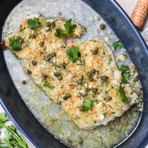 Slow-Roasted Cod with White Wine Butter Sauce - Well Seasoned Studio