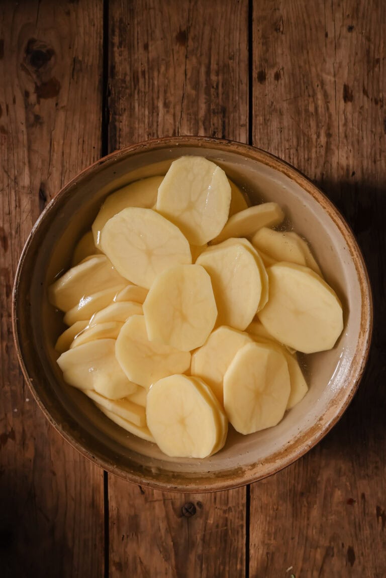 Rich & Creamy Garlicky Potato Gratin - Well Seasoned Studio