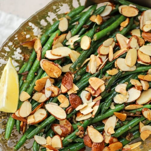 Green Beans Almondine (French Beans with Almonds) - Well Seasoned Studio
