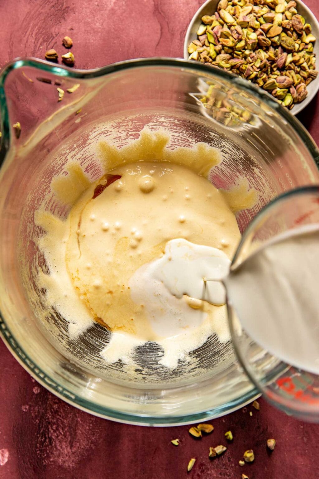 Rich & Creamy Pistachio Tres Leches Cake - Well Seasoned Studio