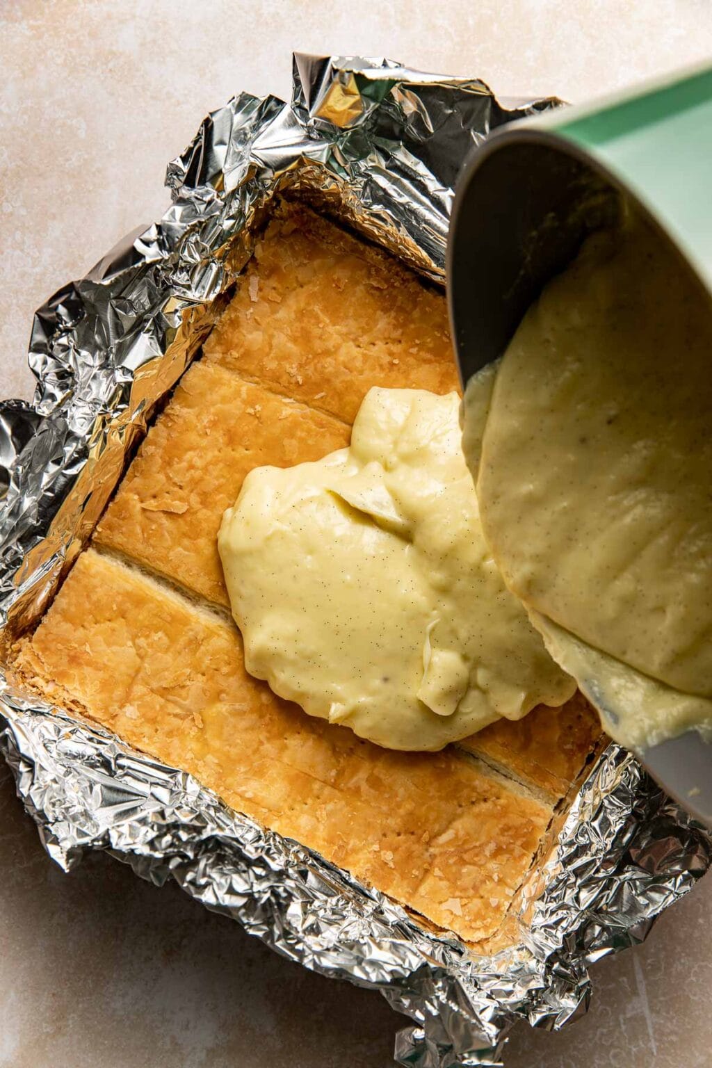 Creamy Vanilla Slice with Flaky Puff Pastry - Well Seasoned Studio