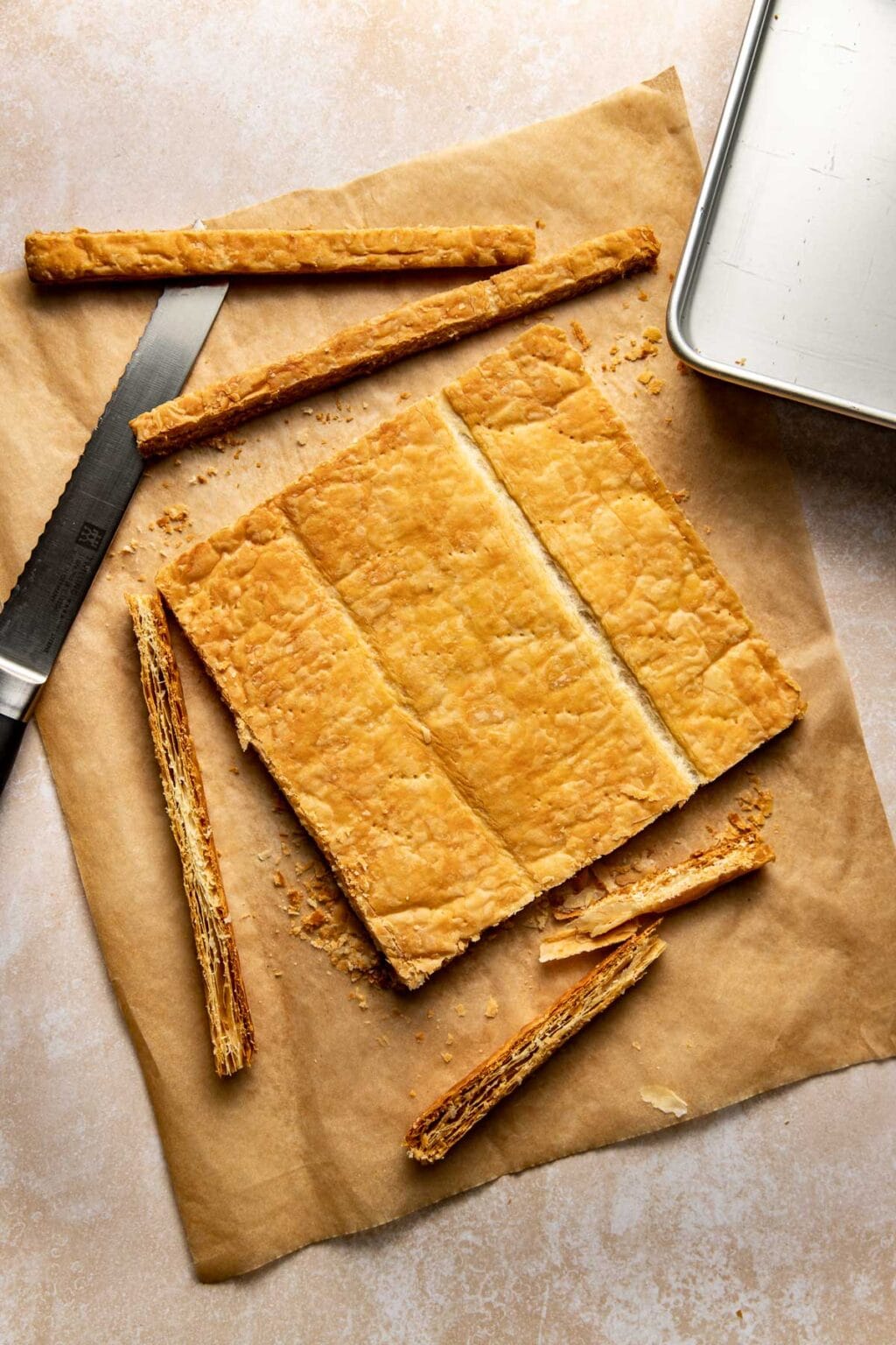 Creamy Vanilla Slice with Flaky Puff Pastry - Well Seasoned Studio