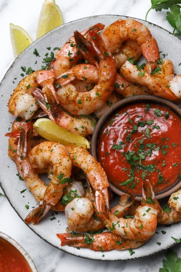 Oven-Roasted Shrimp Cocktail with Old Bay - Well Seasoned Studio