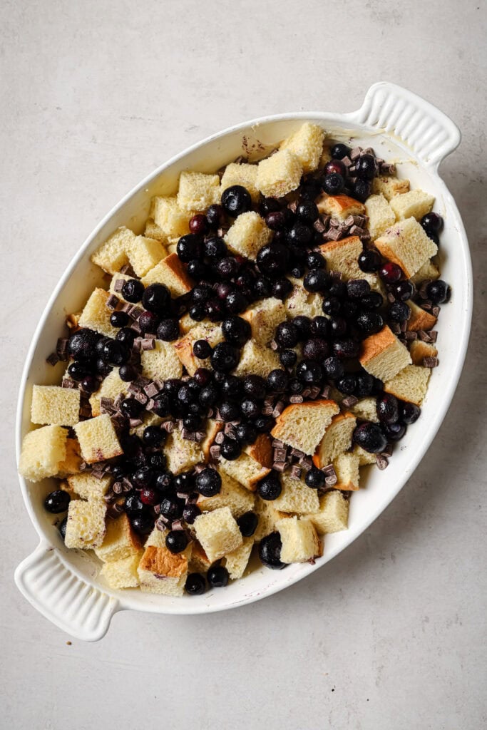 Overnight French Toast Casserole with Blueberries - Well Seasoned Studio