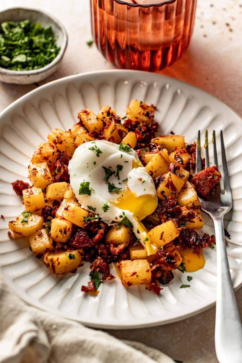 Truly Epic Homemade Corned Beef Hash & Eggs - Well Seasoned Studio