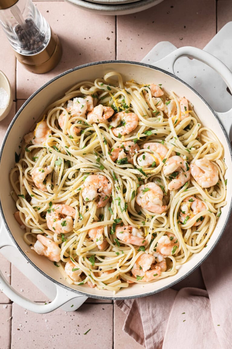 25-Minute Shrimp Scampi with Linguine - Well Seasoned Studio