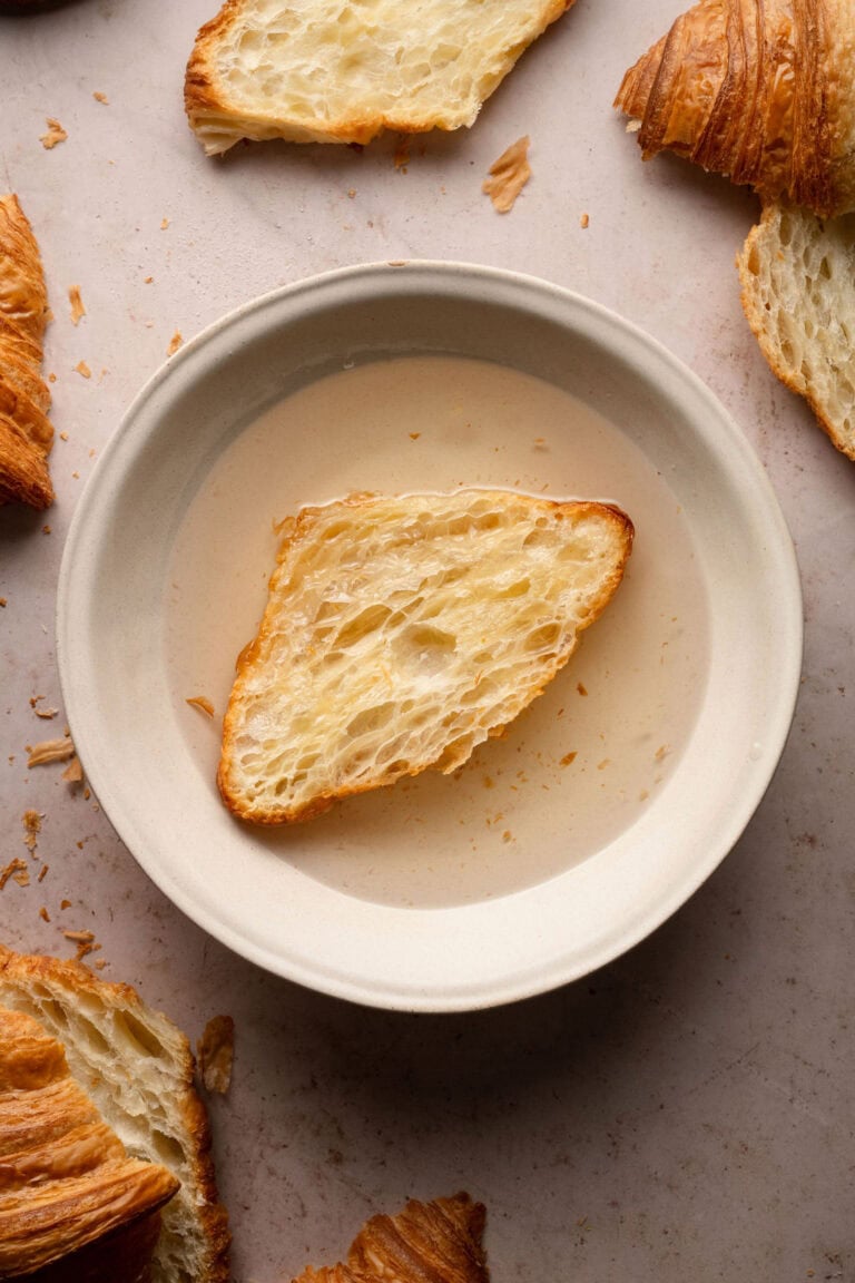 Flaky Almond Croissants with Homemade Frangipane - Well Seasoned Studio
