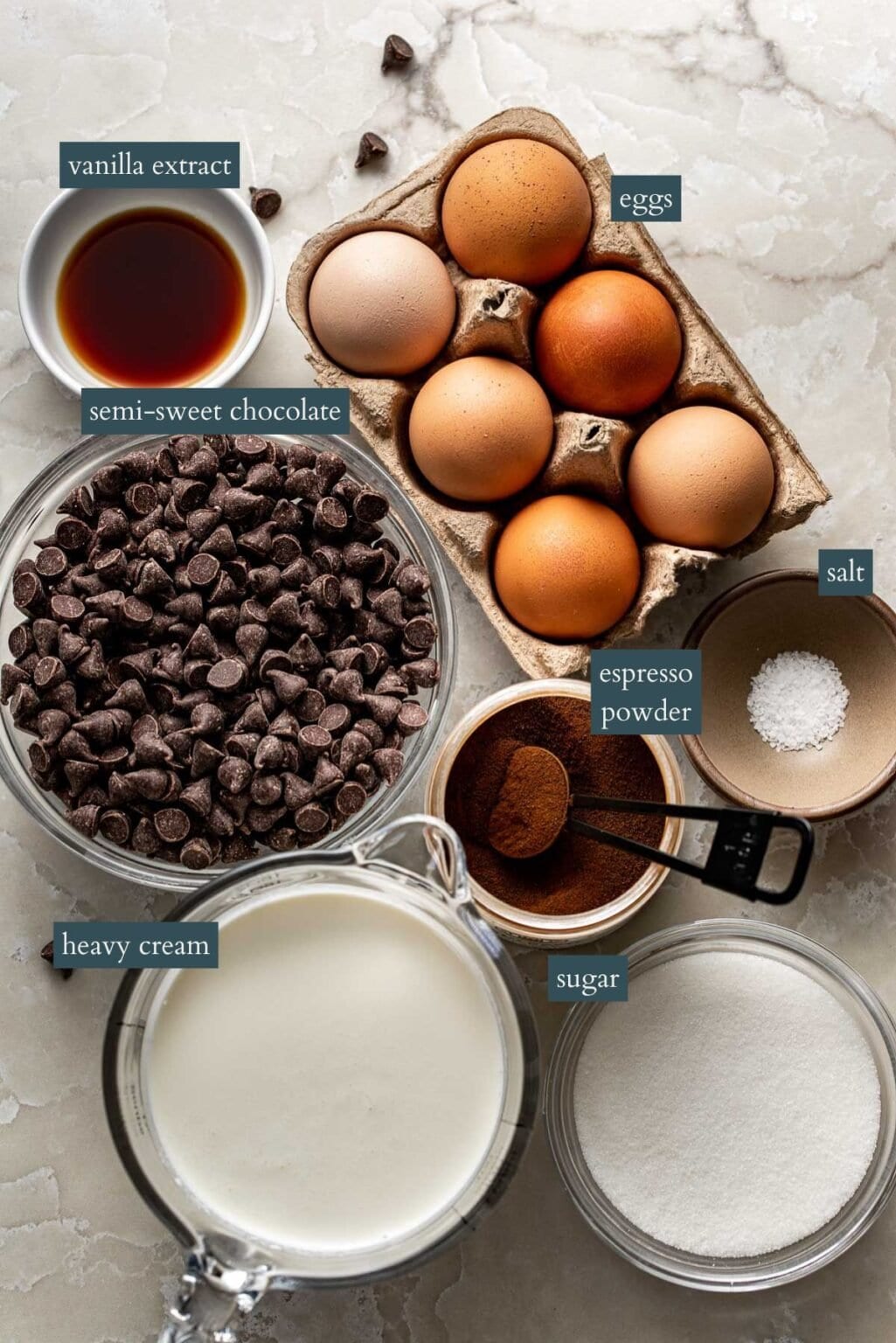 French Chocolate Mousse with Whipped Egg Whites - Well Seasoned Studio