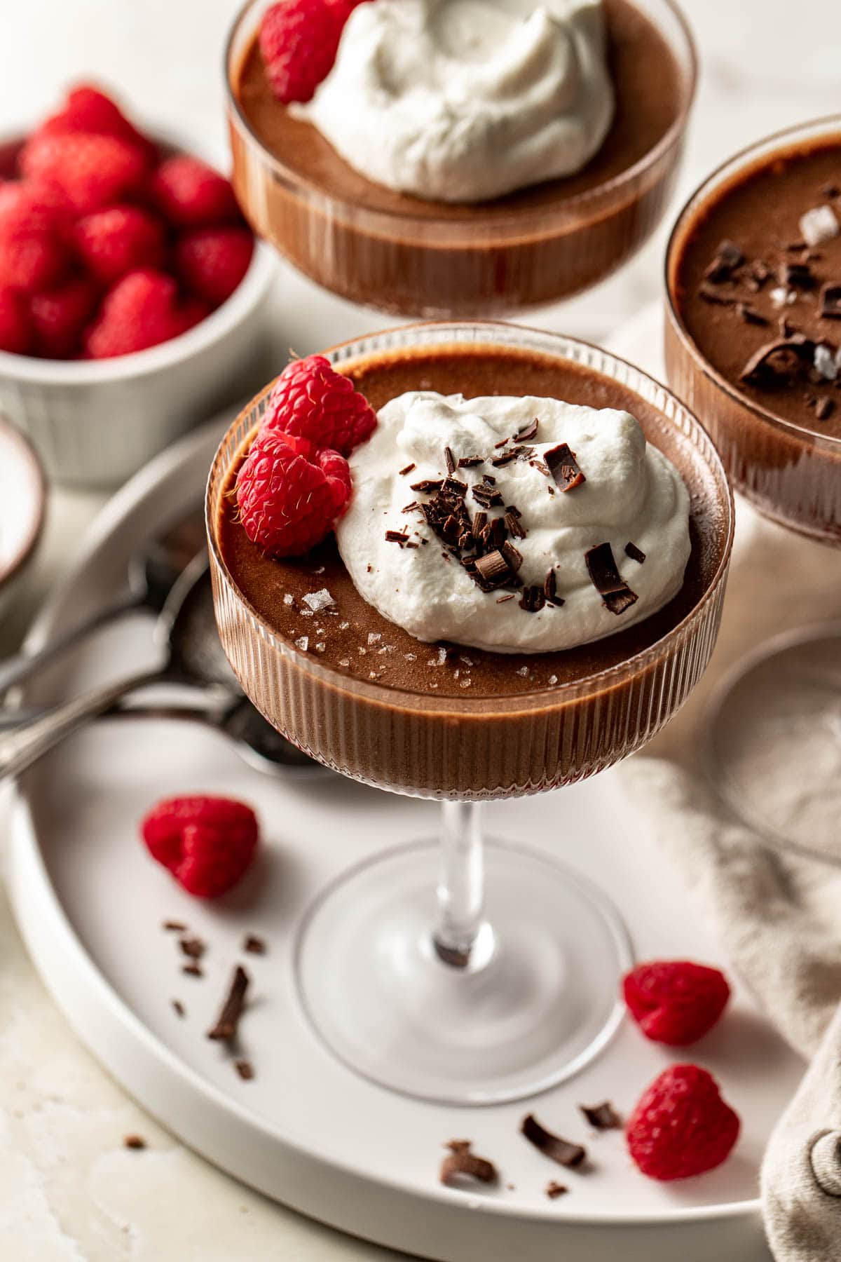 French Chocolate Mousse with Whipped Egg Whites - Well Seasoned Studio
