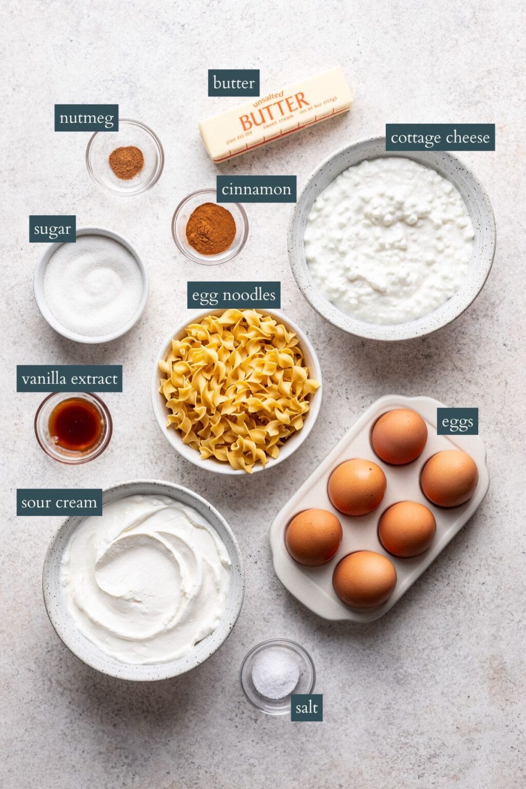 Perfect Noodle Kugel with Cottage Cheese - Well Seasoned Studio