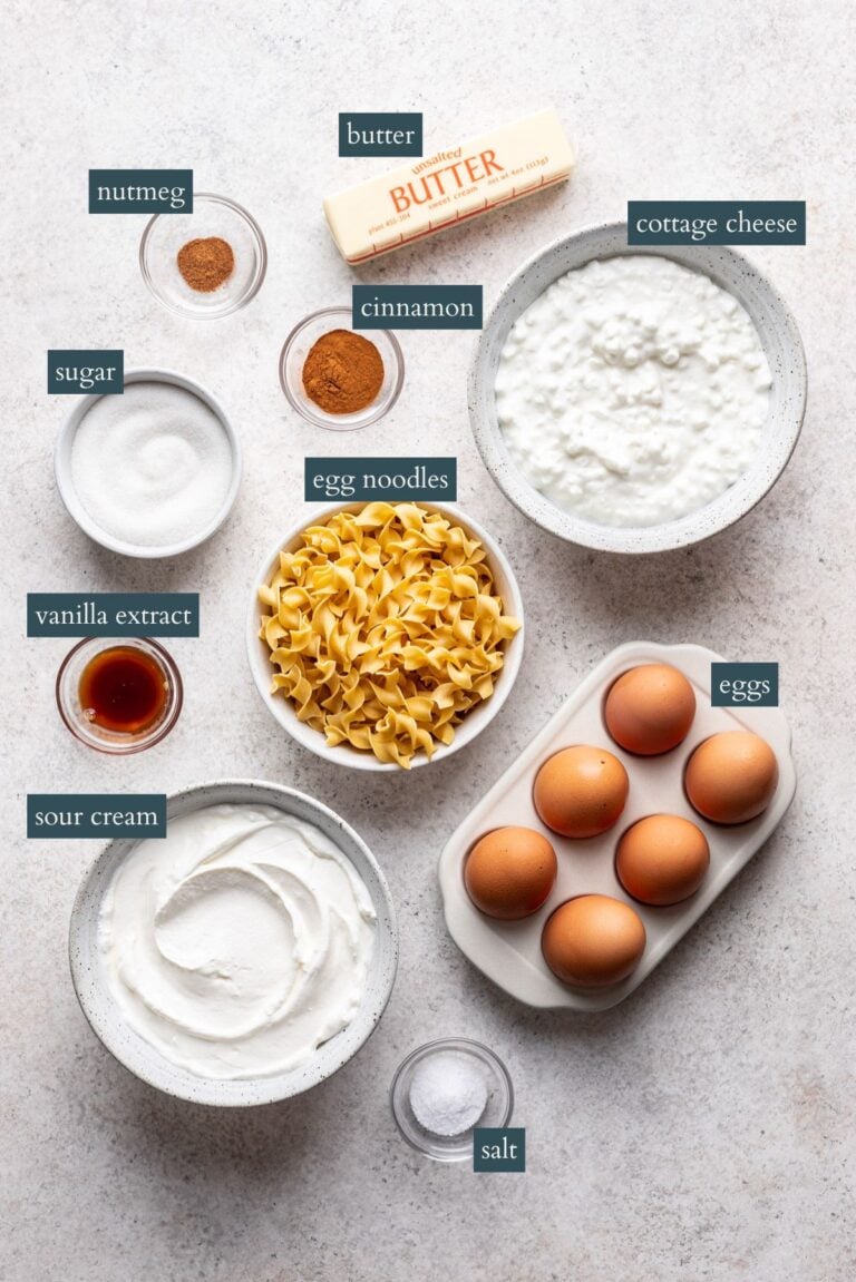 Perfect Noodle Kugel with Cottage Cheese - Well Seasoned Studio