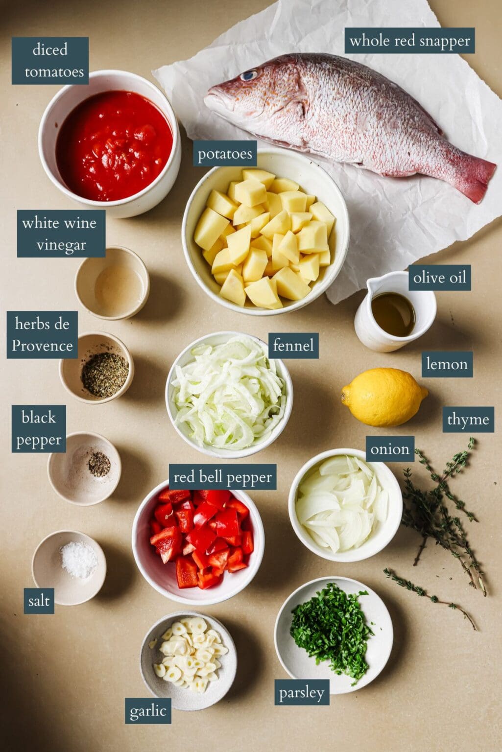 Provençal-Style Baked Whole Fish (Red Snapper) - Well Seasoned Studio