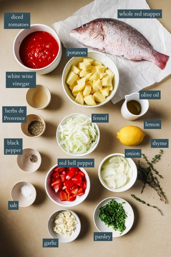 Provençal-Style Baked Whole Fish (Red Snapper) - Well Seasoned Studio