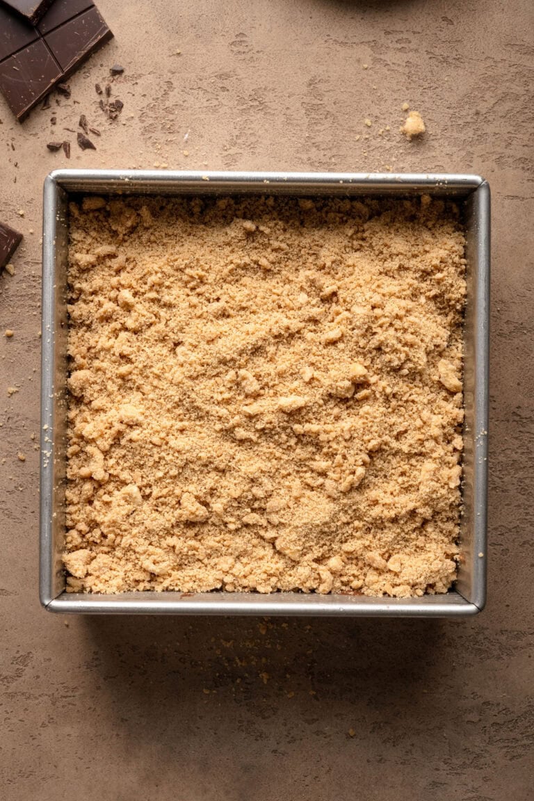 Chocolate Espresso Marble Cake with Crumb Topping - Well Seasoned Studio