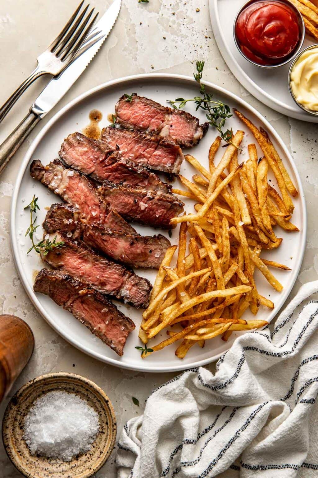 Bistro-Style Steak Frites with Compound Butter - Well Seasoned Studio