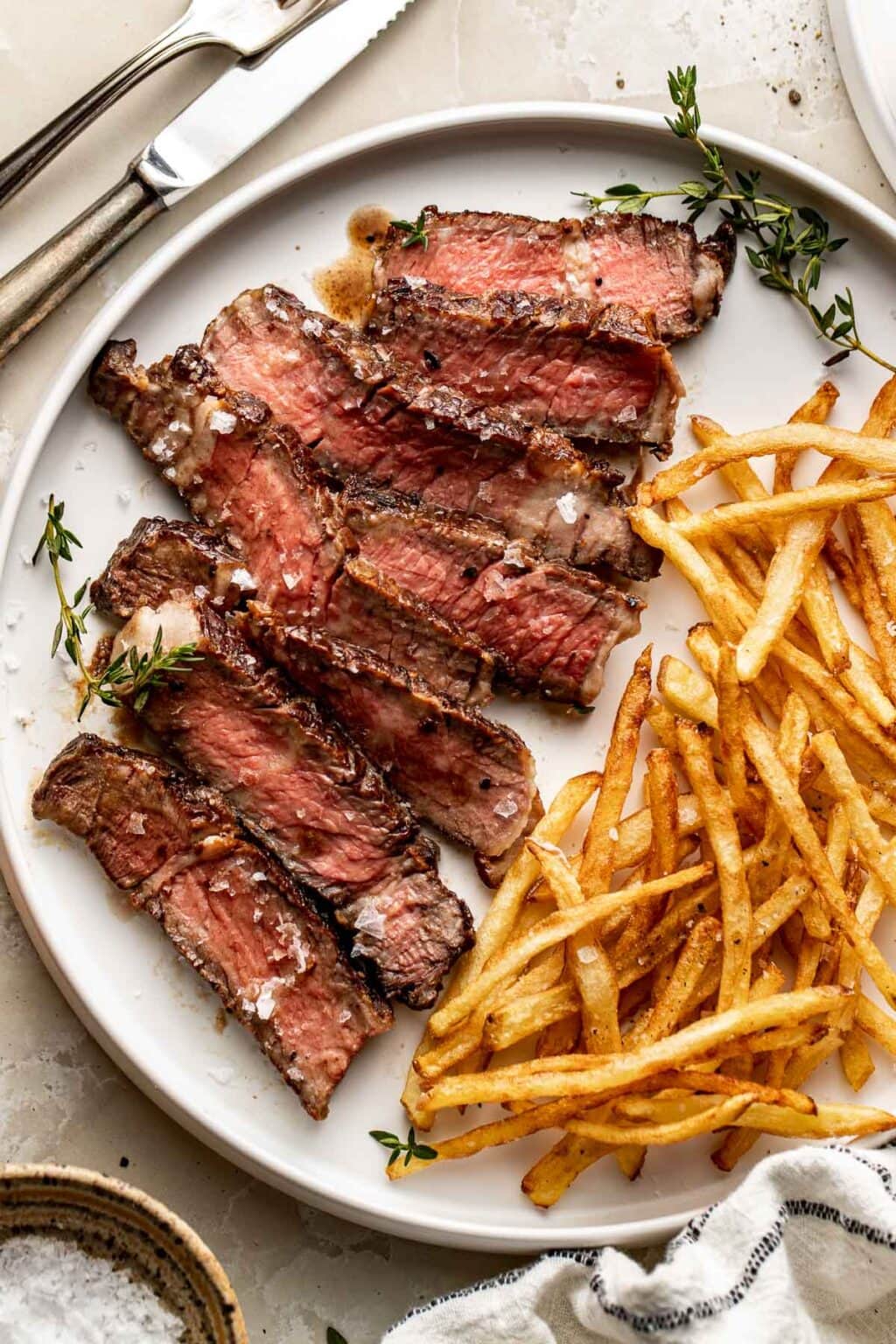 Bistro-Style Steak Frites with Compound Butter - Well Seasoned Studio