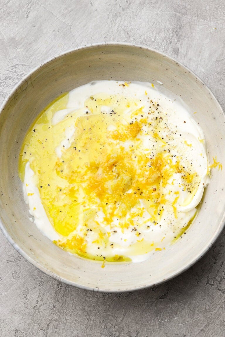 Garlic & Herb Crème Fraîche Dip For Crudité - Well Seasoned Studio