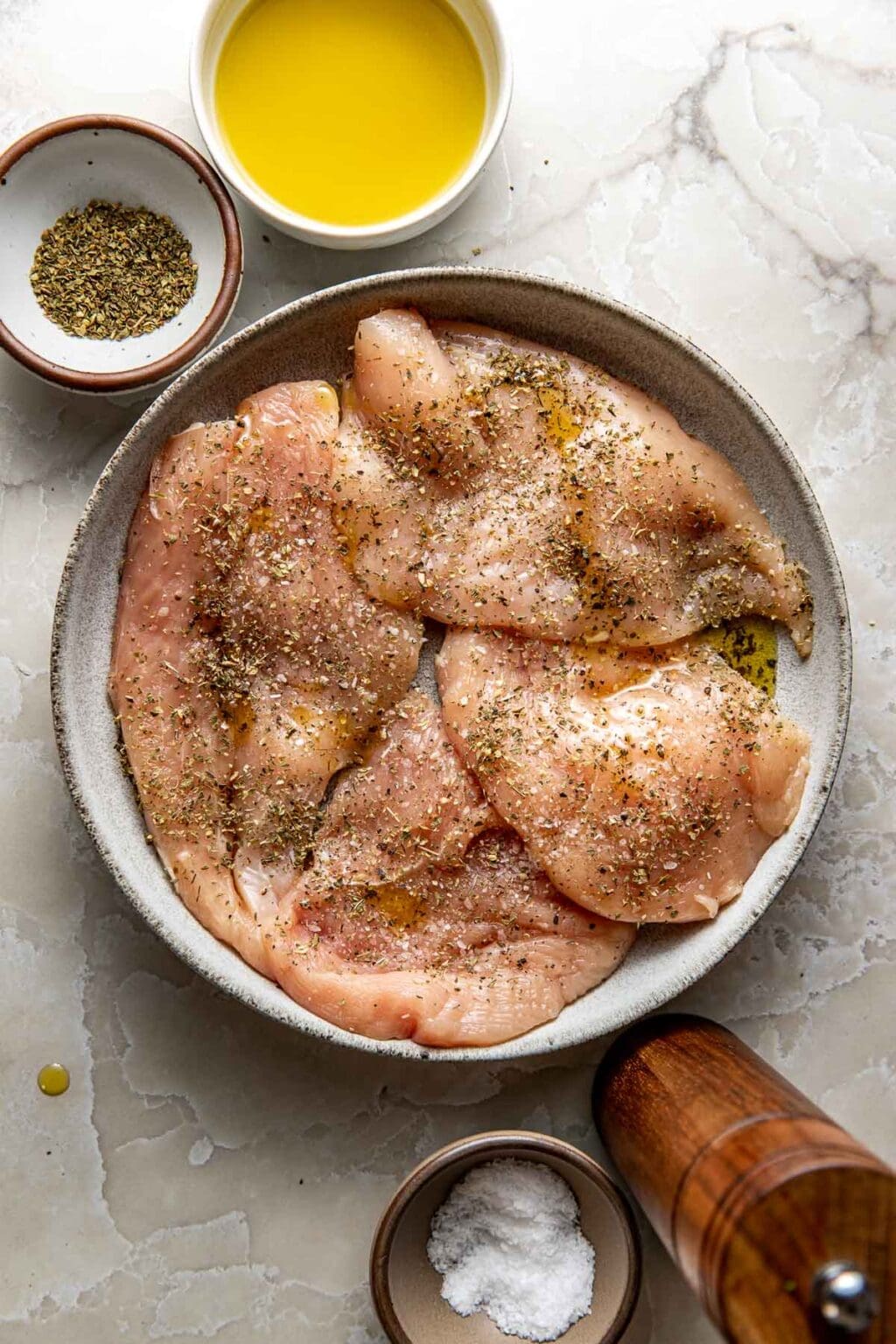 Caprese Chicken Cutlets with Blistered Tomatoes - Well Seasoned Studio