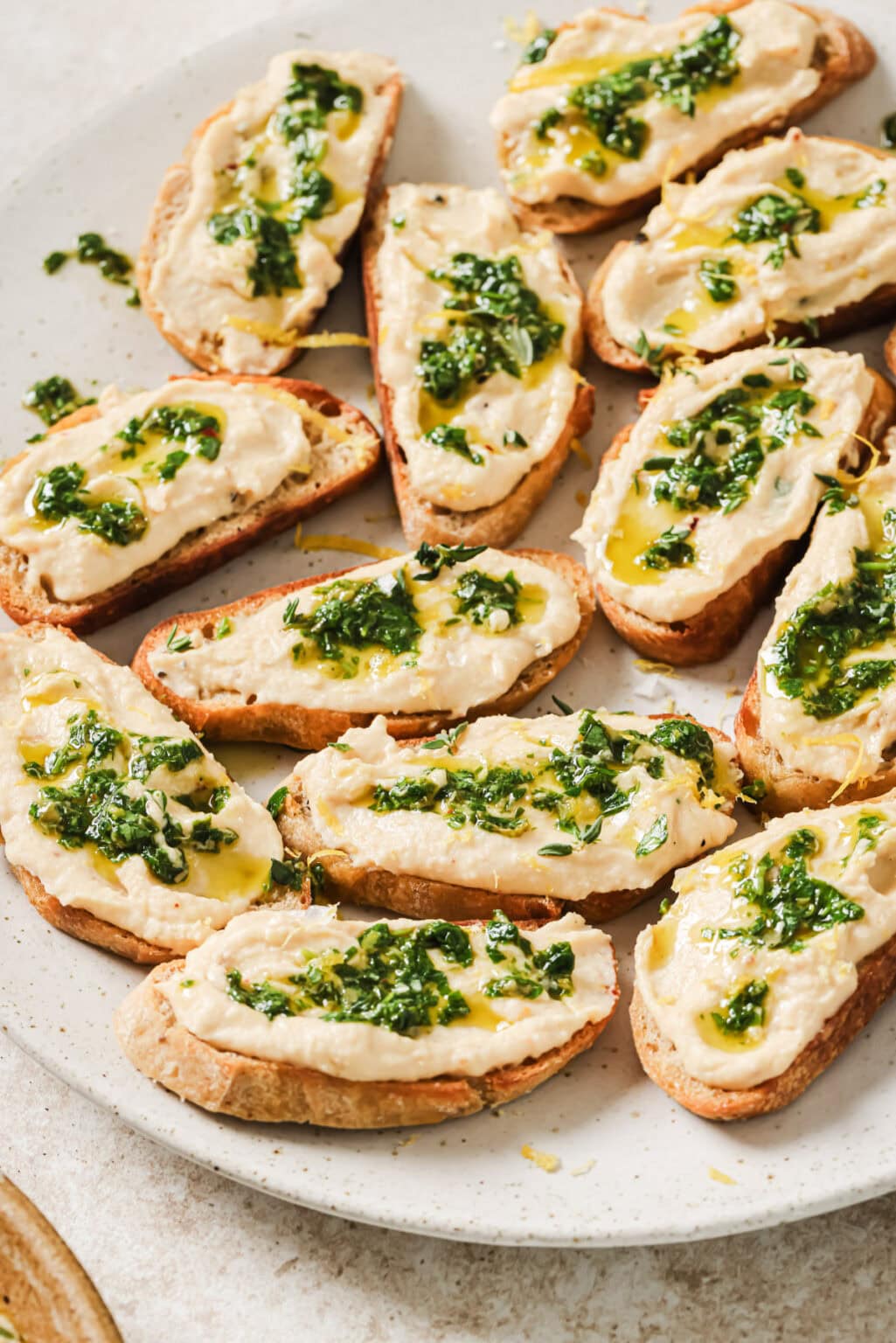 Creamy White Bean Dip for Crostini or Crudité - Well Seasoned Studio