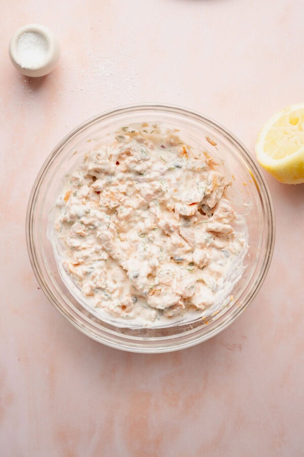 Creamy Hot-Smoked Salmon Salad with Canned Salmon - Well Seasoned Studio