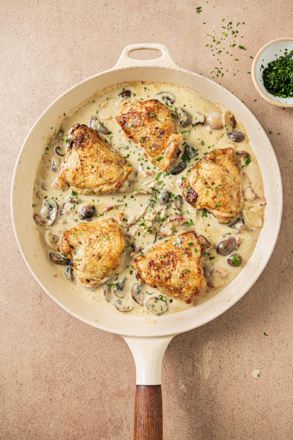 Braised Chicken Fricassé in White Wine Sauce - Well Seasoned Studio