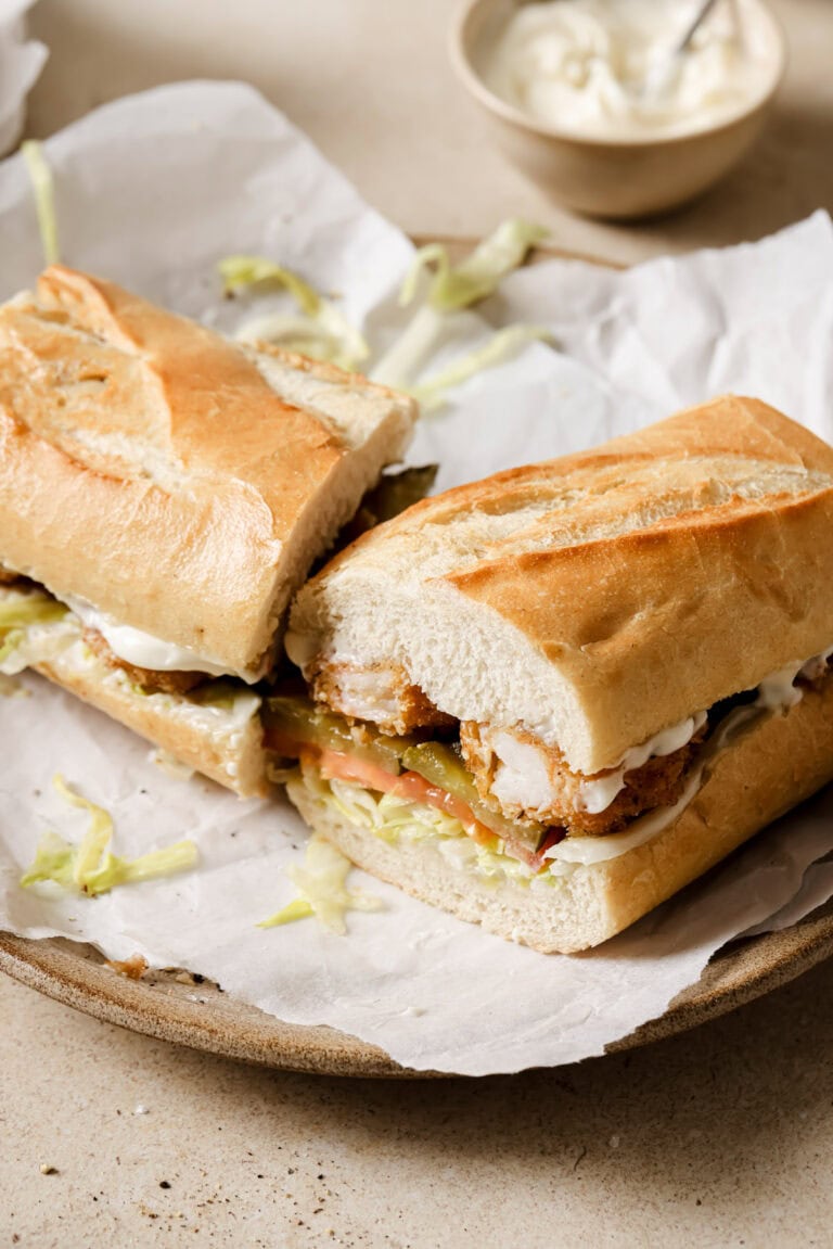 Crispy Cajun-Spiced Fried Shrimp Po' Boys - Well Seasoned Studio