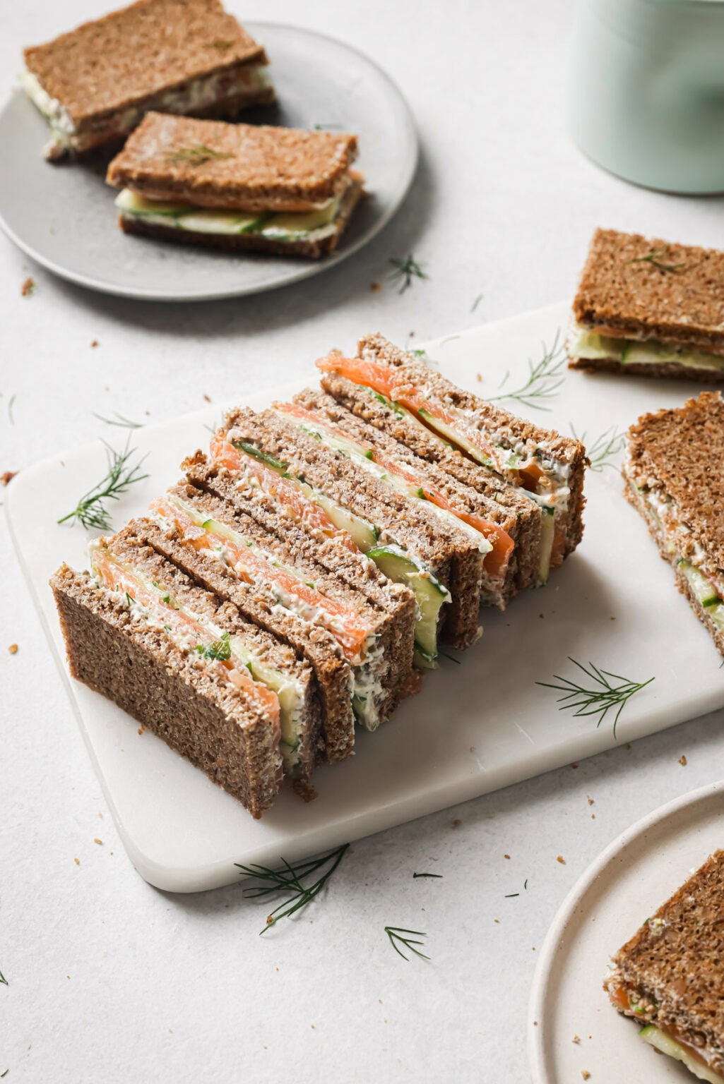 Irresistibly Elegant Smoked Salmon Tea Sandwiches - Well Seasoned Studio
