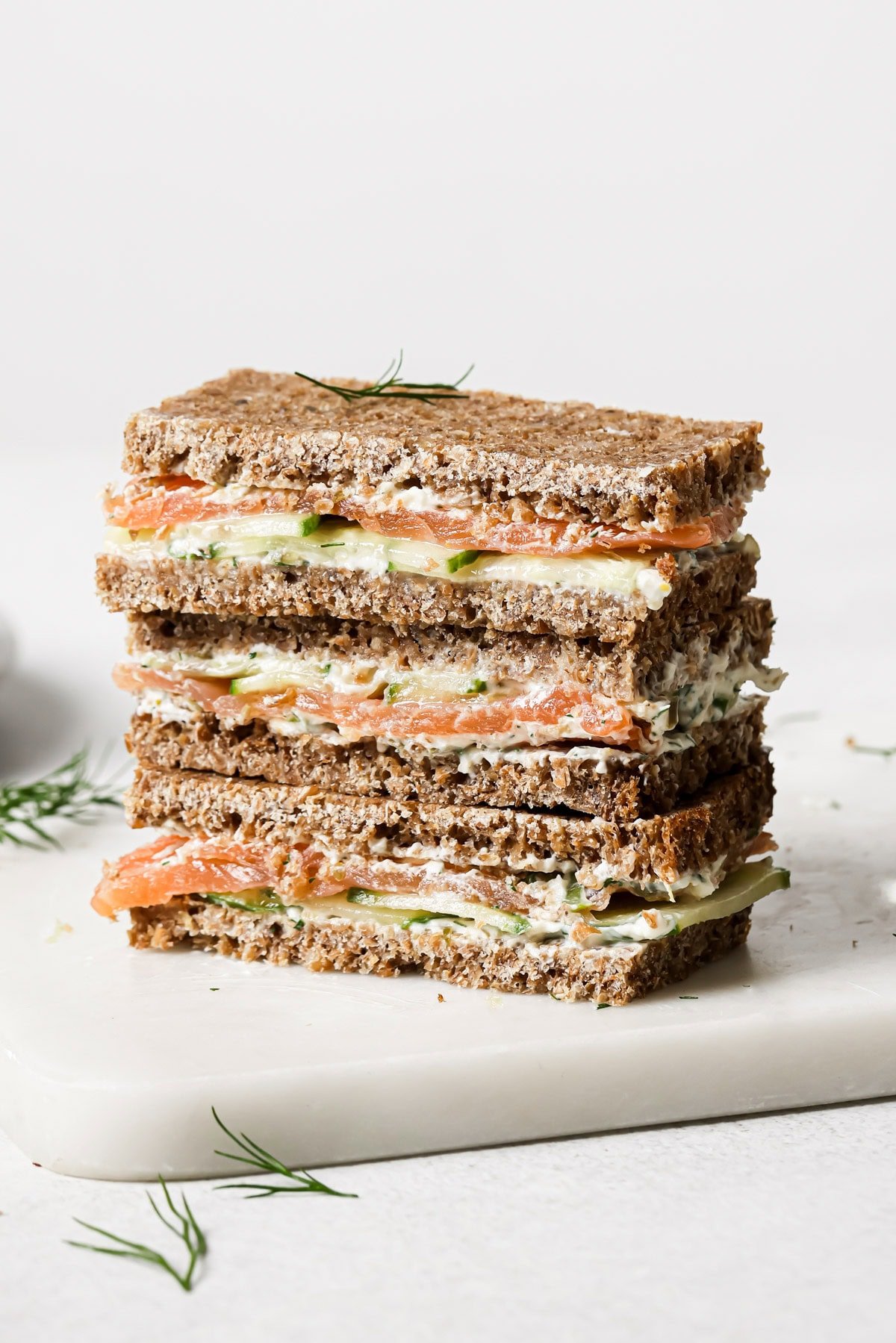 Irresistibly Elegant Smoked Salmon Tea Sandwiches - Well Seasoned Studio