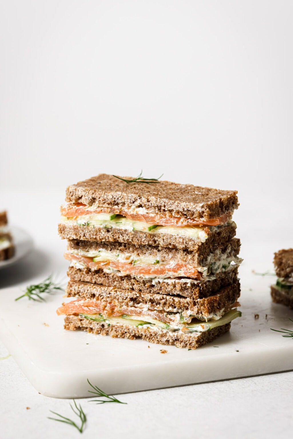 Irresistibly Elegant Smoked Salmon Tea Sandwiches - Well Seasoned Studio